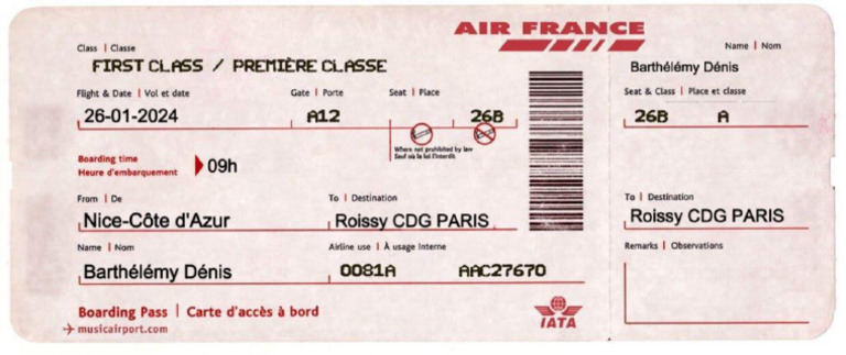 Air France Boarding Pass | PDF