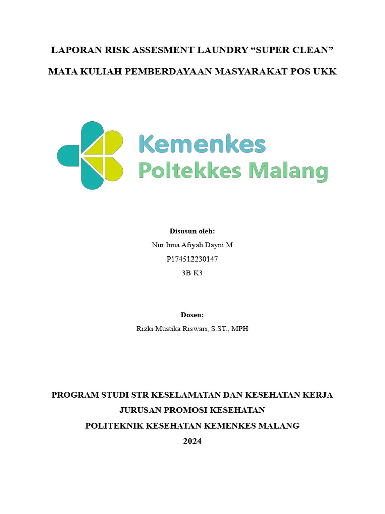 TGS Pos Ukk TM 13 - Nur Inna Afiyah DM - 3B K3 | PDF