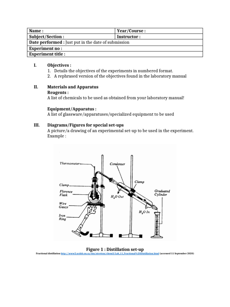 Prelab Report Format | PDF | Laboratories