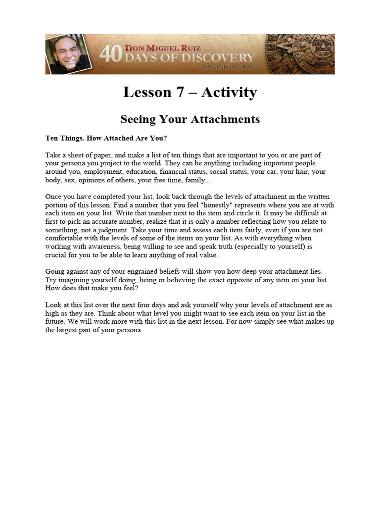 Lesson 07 - Activity | PDF | Career & Growth | Self-Improvement