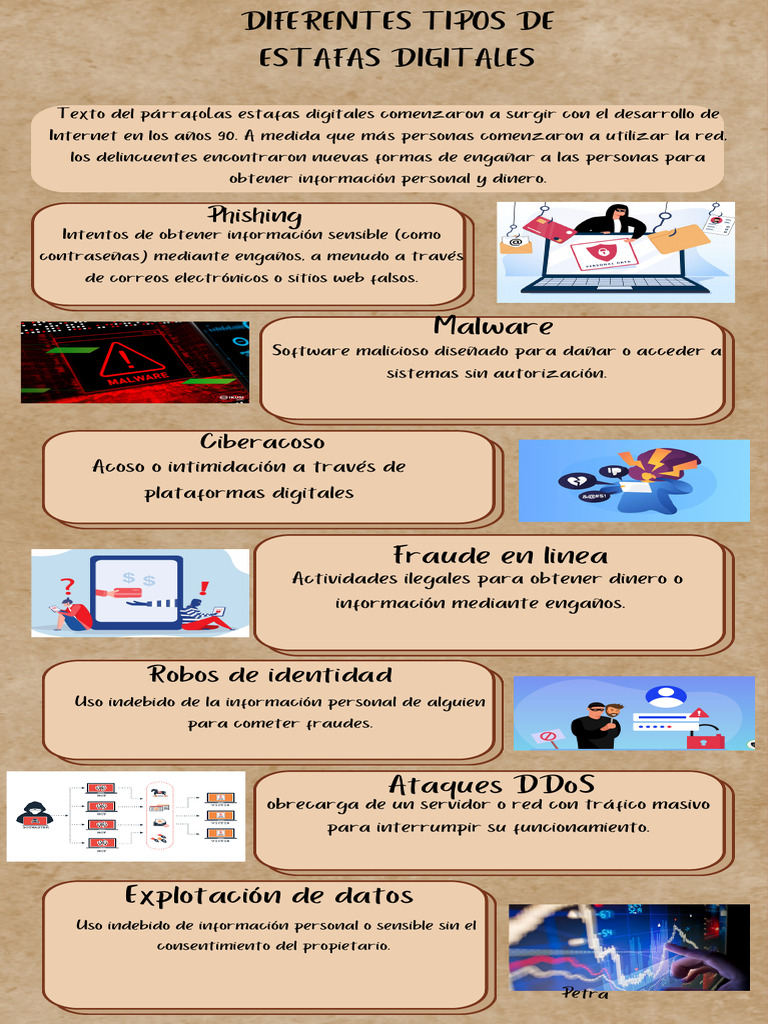 Tipos de Estafas Digitales Comunes | PDF