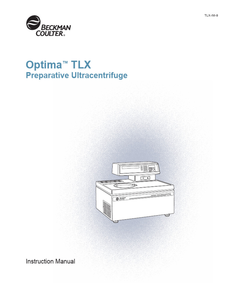 Optima TLX | PDF | Centrifuge | Electromagnetic Interference
