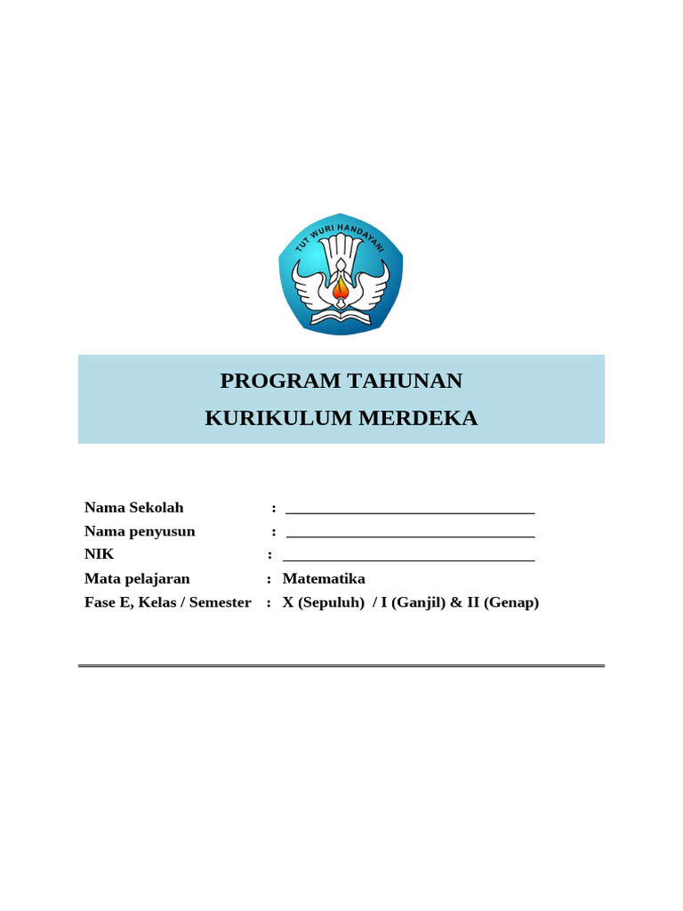 Prota Kurikulum Merdeka - Compress | PDF | Metode & Bahan Ajar