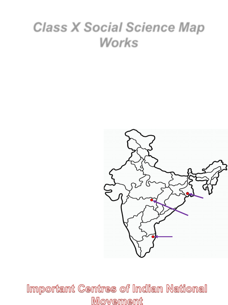 Class 10 Social Science Map Overview | PDF