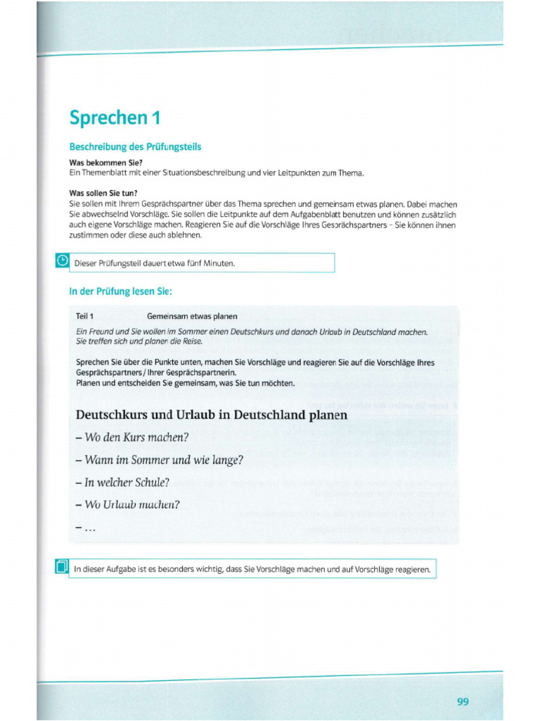 Sprechen B1 Mit Erfold | PDF