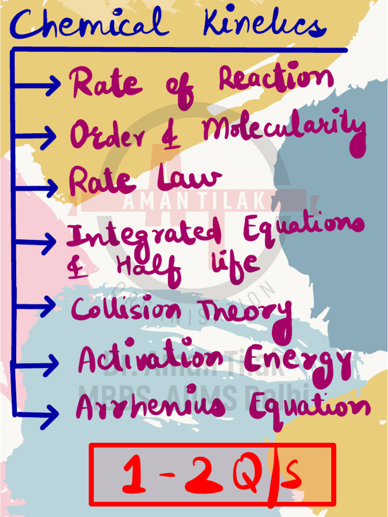 Chemical Kinetics: Rate of Reaction Explained | PDF | Reaction Rate ...