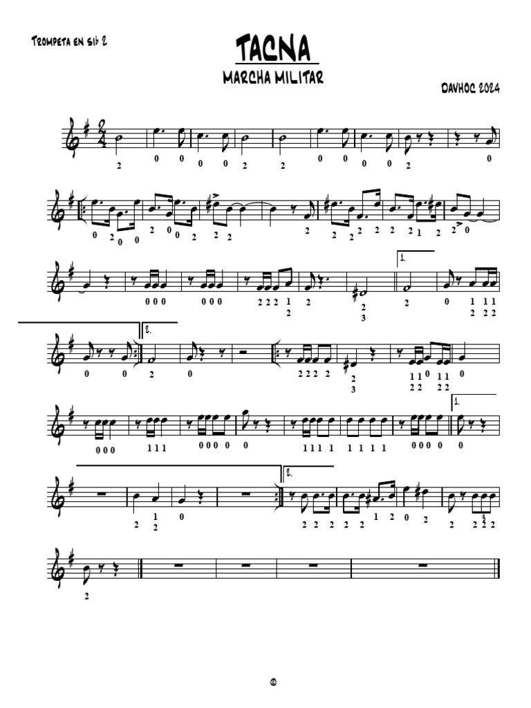 TACNA - Trompeta en Sib 2 | PDF