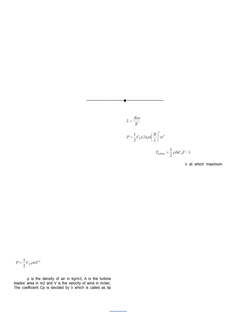 Dfig For Variable Speed Wind Energy Generation And Its Characteristics Pdf Wind Power Turbine