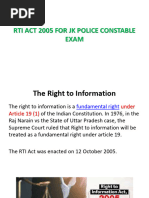 MCQ - Rti Act 2005 | PDF | Justice | Crime & Violence