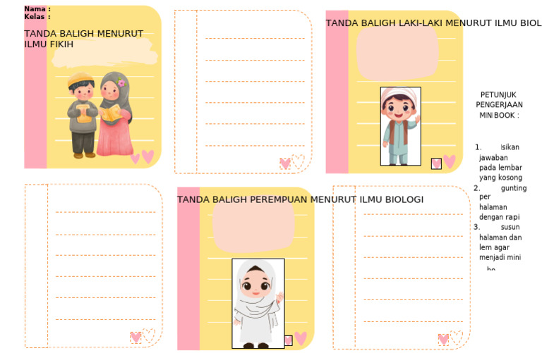 LKPD Kelas 4 - Mini Book Tanda Baligh | PDF