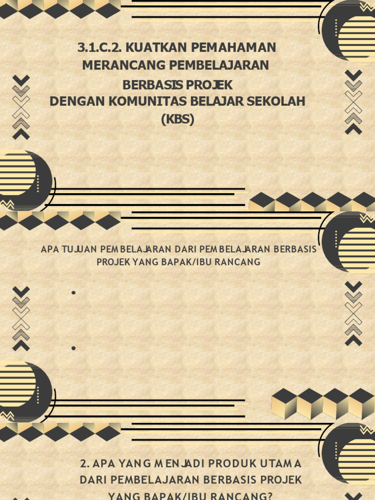 Mayardiansah - KUATKAN PEMAHAMAN MERANCANG PEMBELAJARAN BERBASIS PROJEK DENGAN KOMUNITAS BELAJAR ...