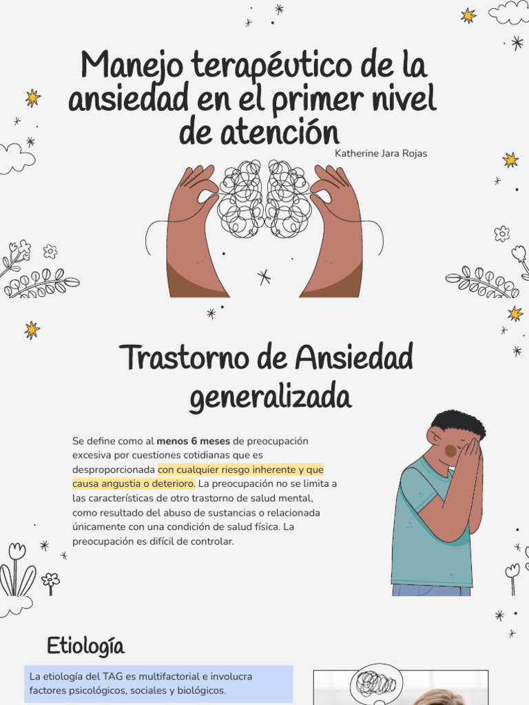 Manejo de la ansiedad en atención primaria | PDF | Ansiedad | Trastorno ...