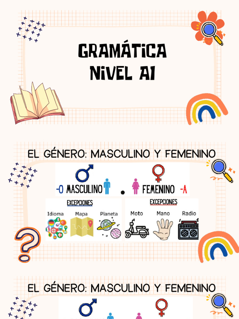Gramática El Artículo y El Género | PDF