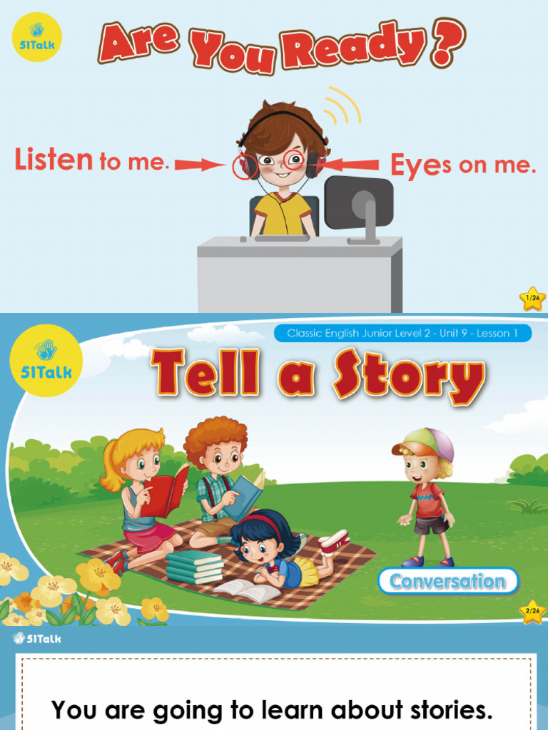 Level 2 - Unit 9 - Lesson 1 - Tell A Story | PDF