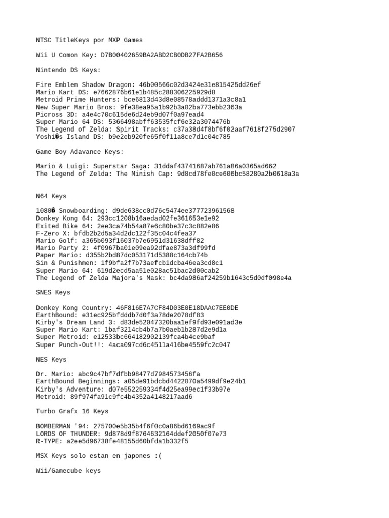 Titlekeys Por MXPGames | PDF | Games & Activities