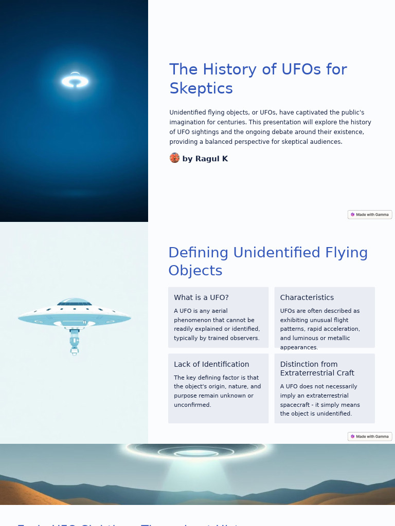 The History of UFOs For Skeptics | PDF | Unidentified Flying Object ...
