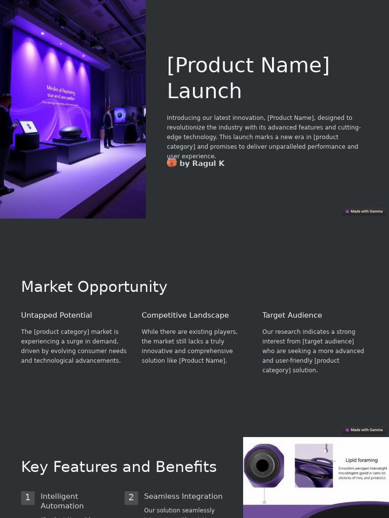 Innovative [Product Name] Launch Overview | PDF | Marketing | Brand