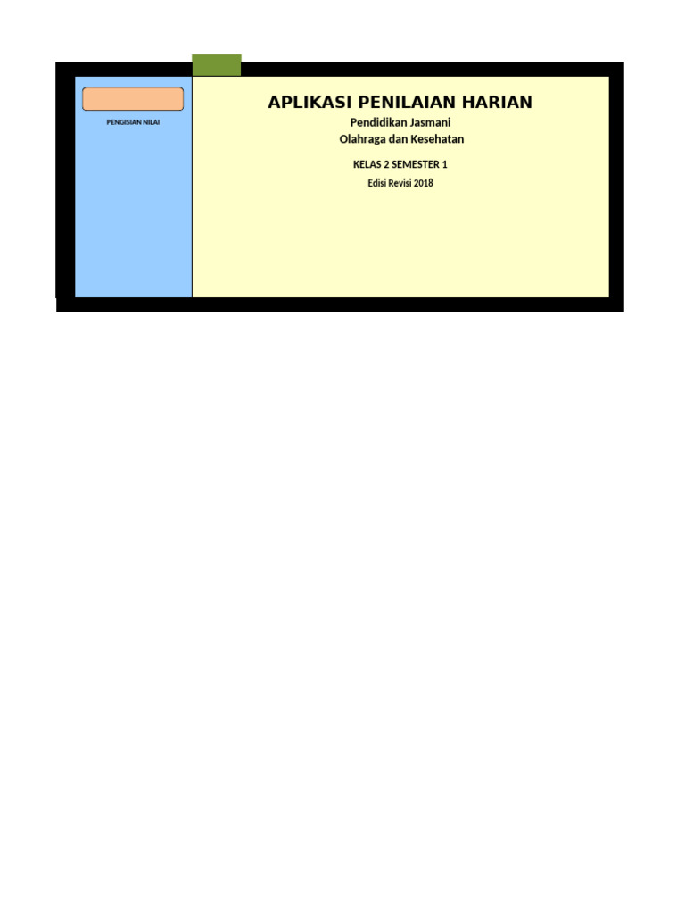 K3 Aplikasi PH PJOK Kelas 2. | PDF