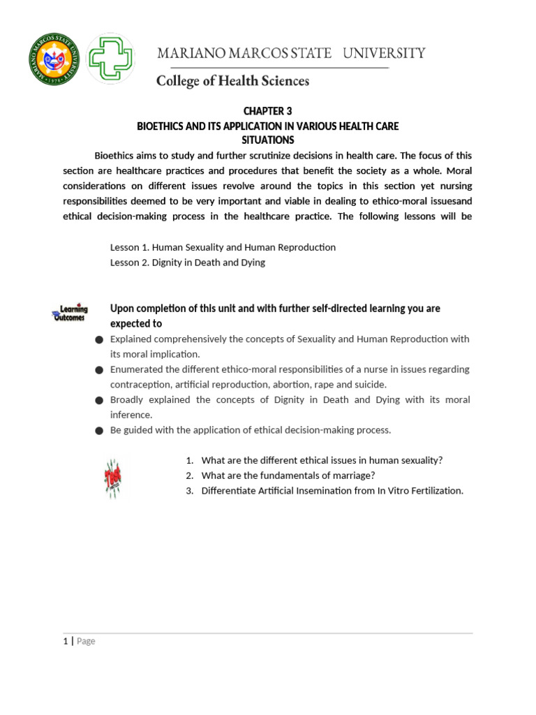 Bioethics in Nursing Chapter 3 | PDF | Birth Control | Cardiopulmonary ...