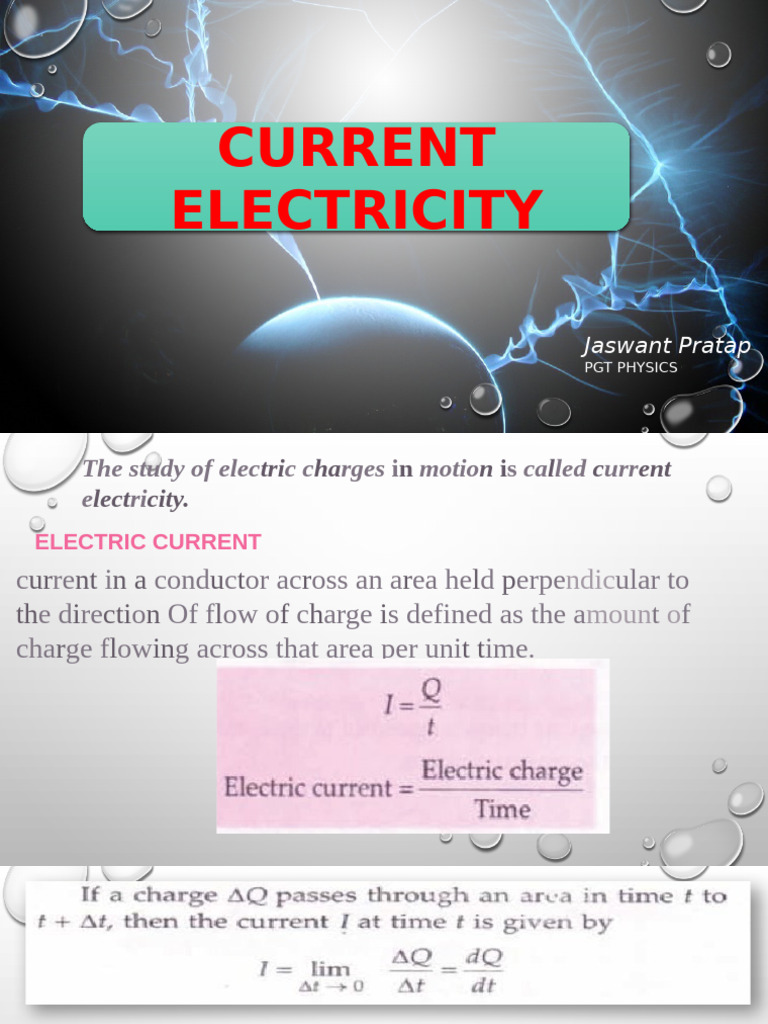 Current Electricity New | PDF | Series And Parallel Circuits ...