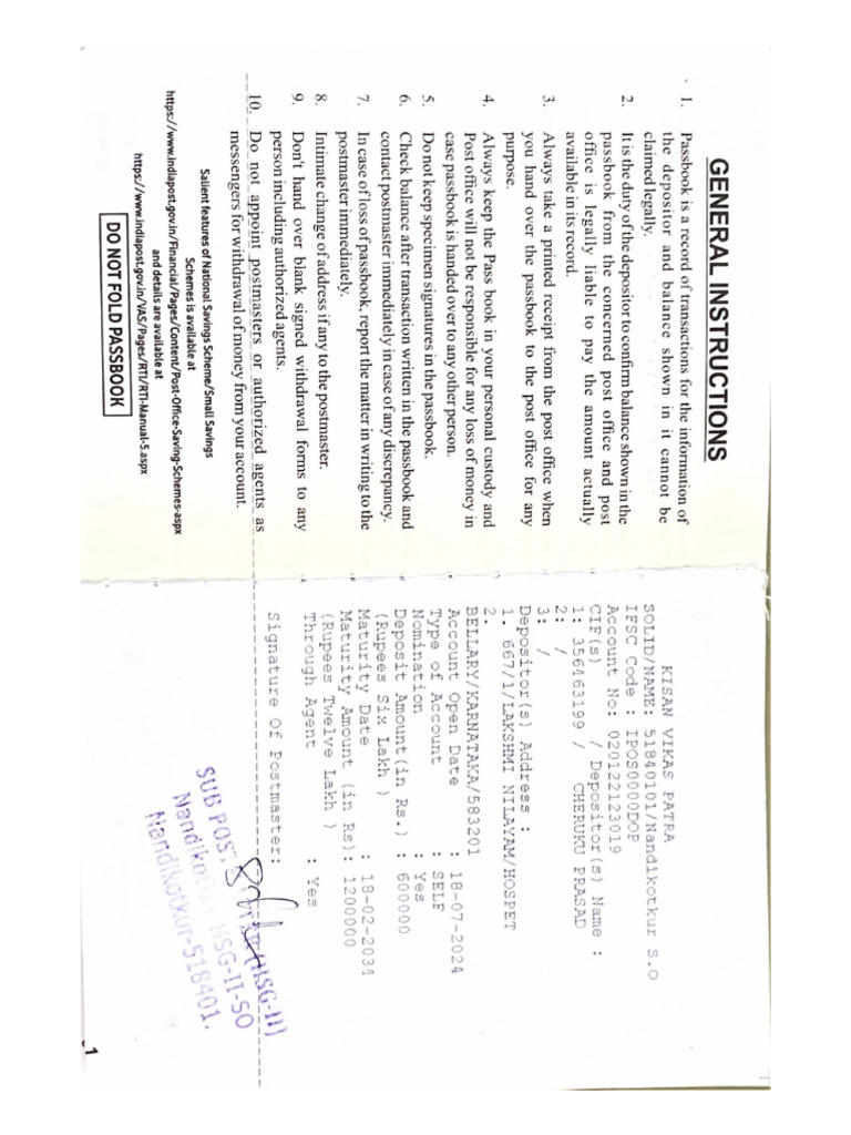 General Instructions | PDF
