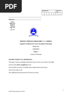 Wakata Mock Circular 2025 | PDF