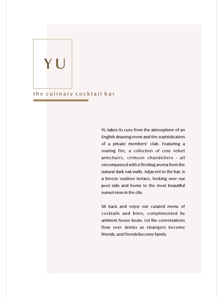 YU Food Menu | PDF