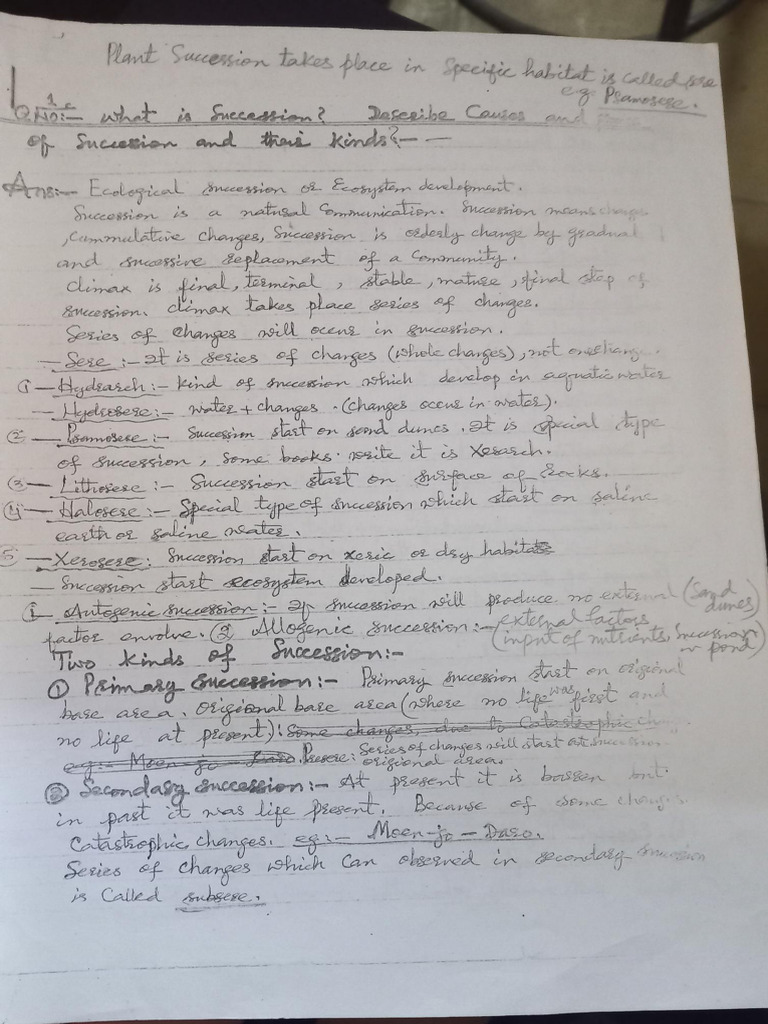 Ecology Notes | PDF