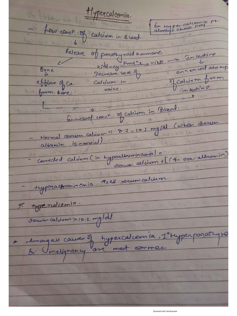 Hypercalcaemia | PDF