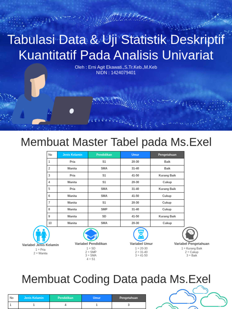 Tabulasi Data & Uji Statistik Deskriptif Kuantitatif Pada Analisis ...