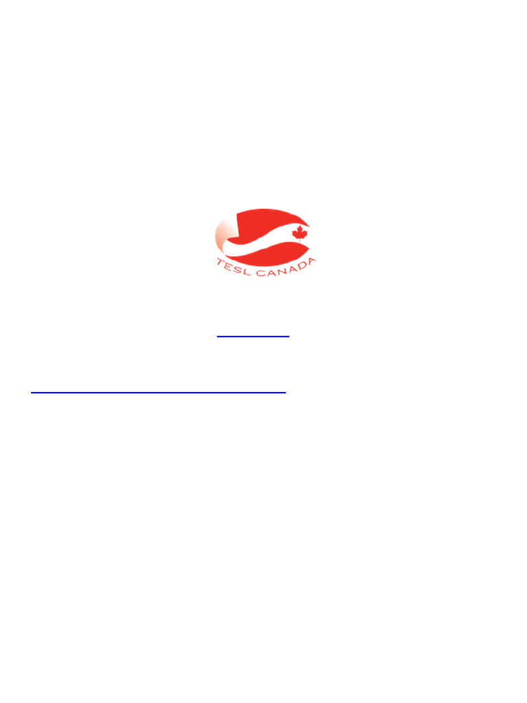 TESL Canada Certification Guide | PDF | English As A Second Or Foreign ...