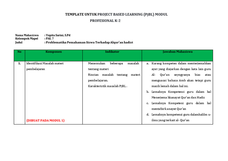 PJBL YUPITA SARINI, S.PD | PDF