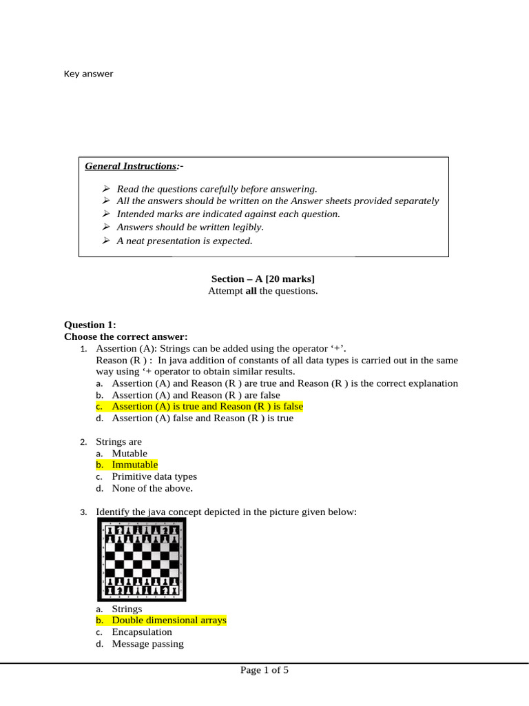 Revision Test (Key Answer) | PDF | Software Development | Computer ... Revision Test (Key Answer) | PDF | Software Development | Computer ...