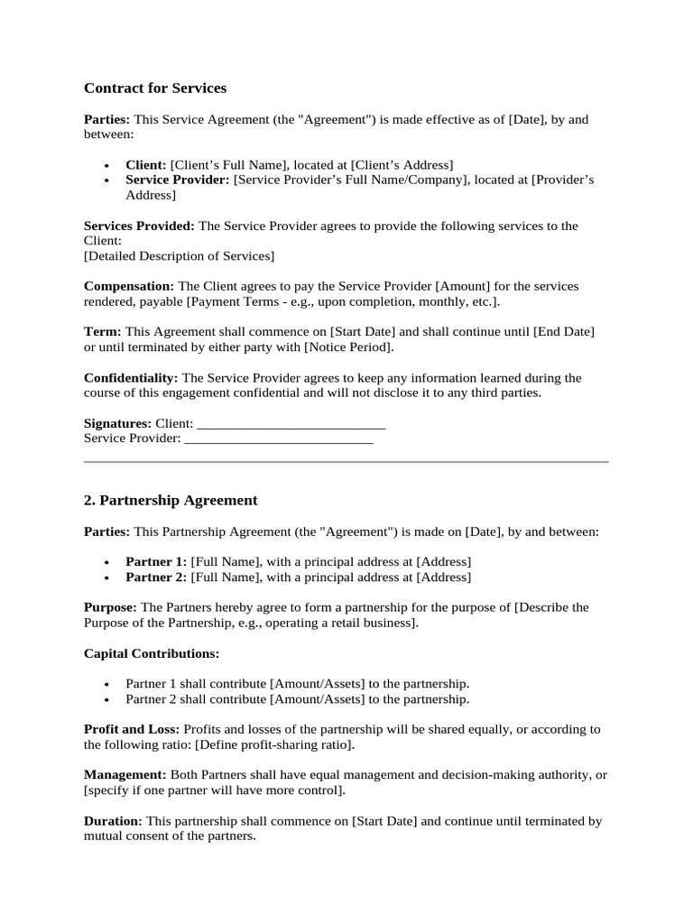 Contract for Services | PDF