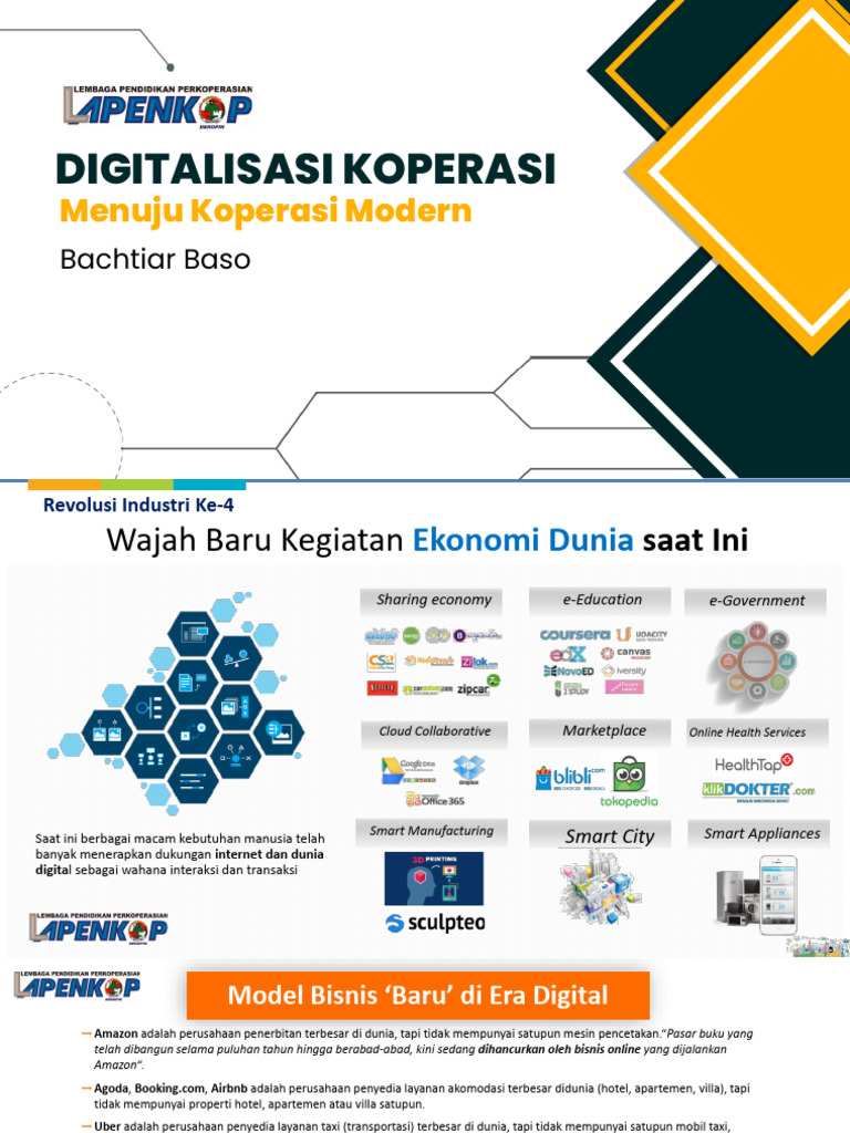 Digitalisasi Koperasi Menuju Koperasi Modern | PDF