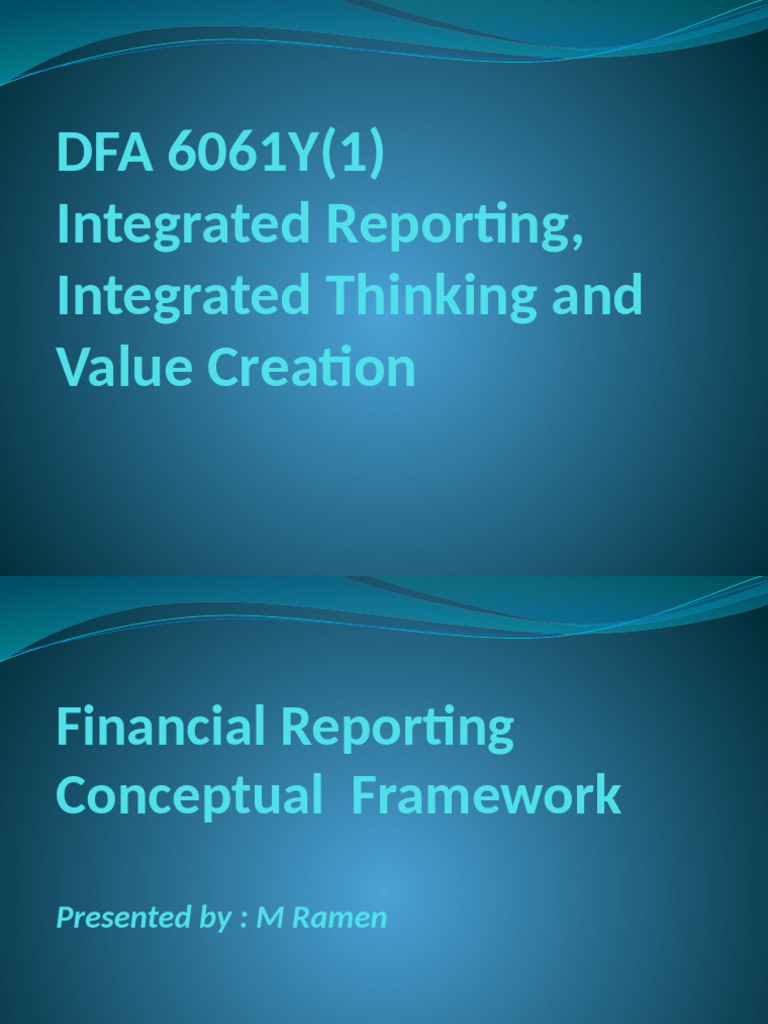 Lecture 1 Financial Reporting Framework | PDF | International Financial ...