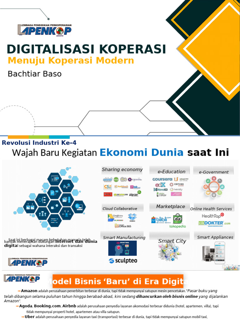 Digitalisasi Koperasi Menuju Koperasi Modern | PDF