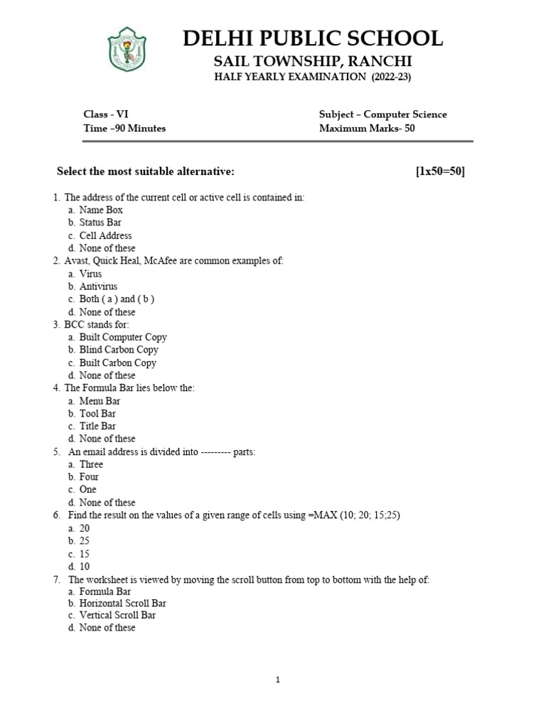 CLASS VI MERGE PDF | PDF | Spreadsheet CLASS VI MERGE PDF | PDF | Spreadsheet
