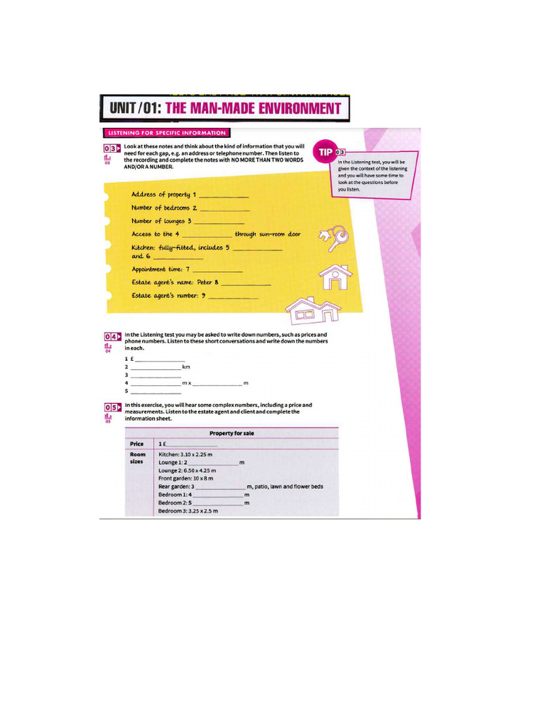 Listening 1 U1 2 3 | PDF