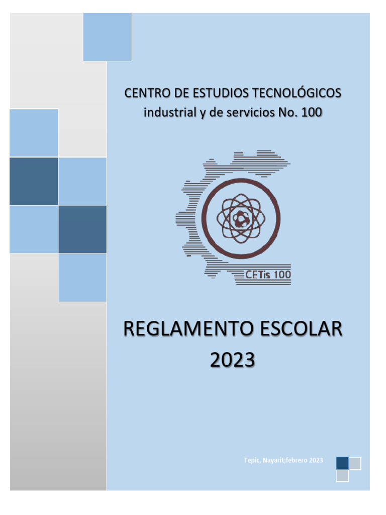 CETIS 100 - Reglamento 2023 2 | PDF