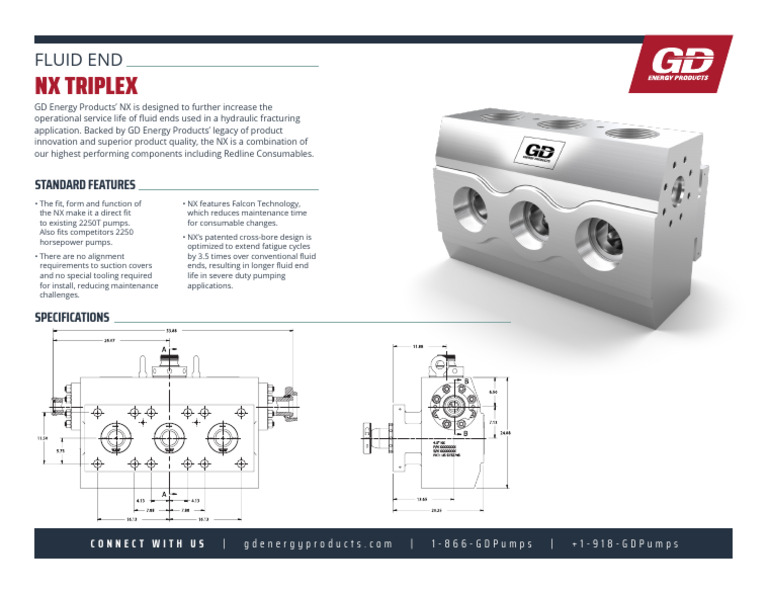 GD NX Triplex Spec Sheet 2022 | PDF | Computers