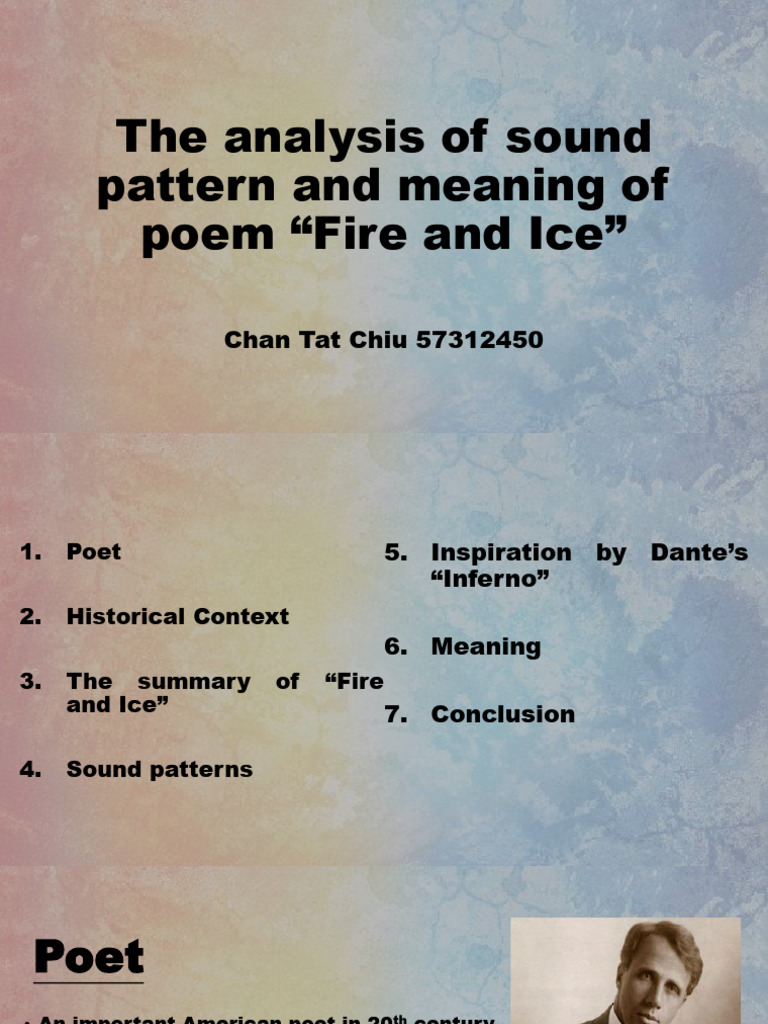 Fire and Ice | PDF | Poetry