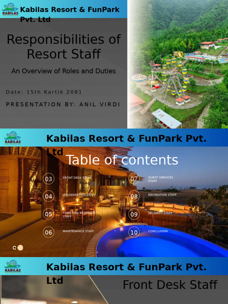 Day1 Presentation | PDF | Housekeeping