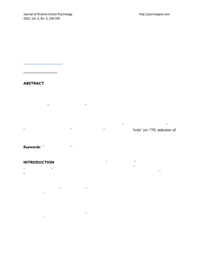 Self-Handicapping Scale | PDF | Factor Analysis | Validity (Statistics)