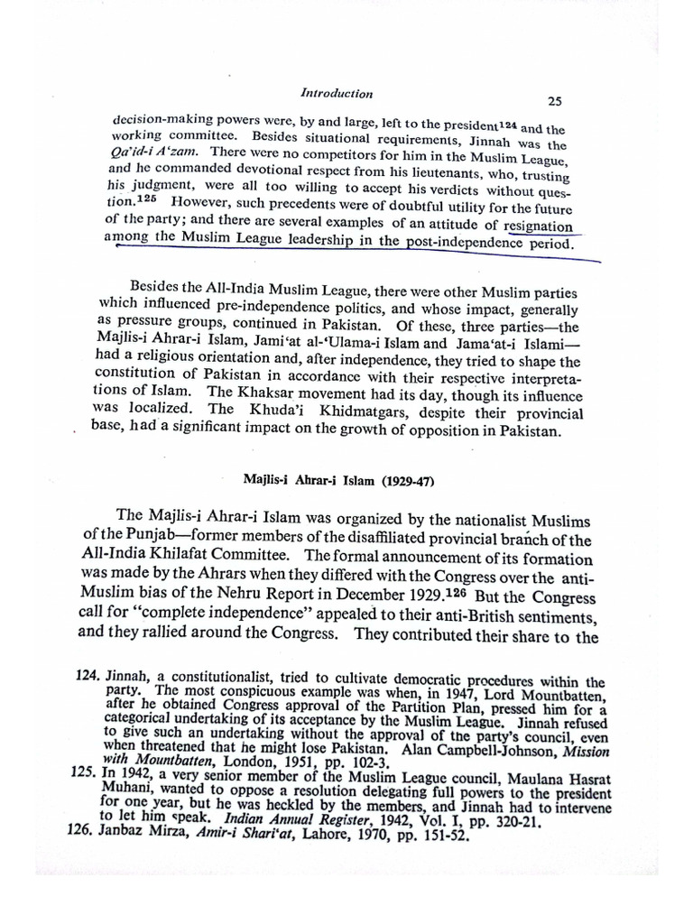 Majlis-I - Ahrar-I Islam 1929-47, The Khaksar Movement 1931-47 | PDF