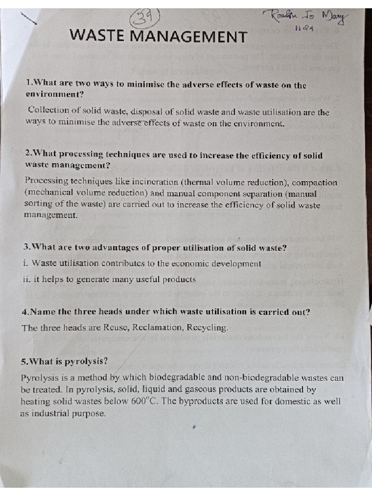 Waste Management | PDF