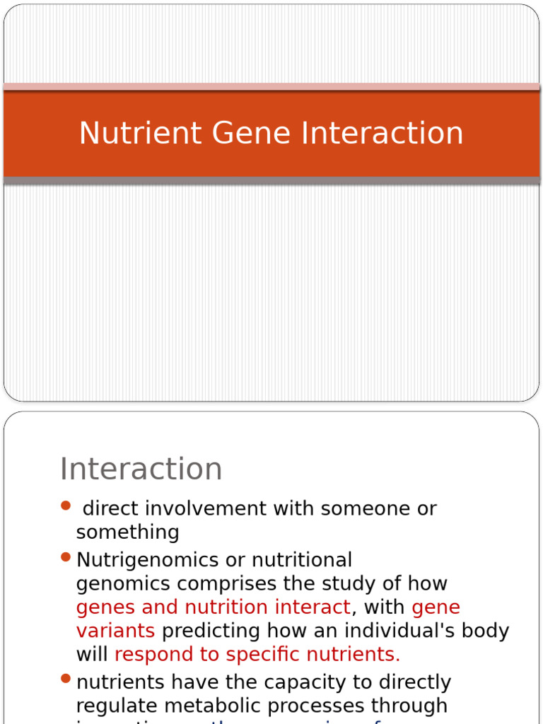 Nutrient Gene Interaction | PDF | Omega 3 Fatty Acid | Natural Products