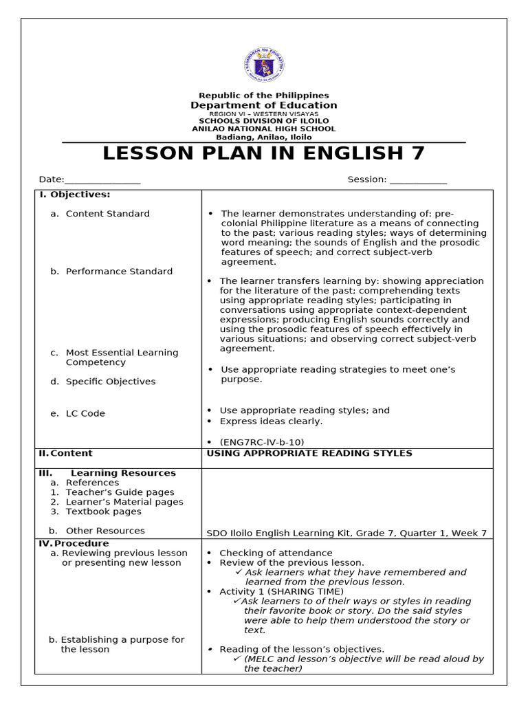 reading styles | PDF | Learning | English Language