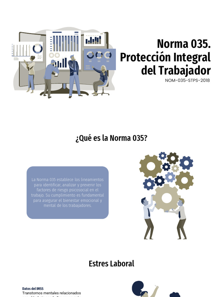 Presentación NOM-035 | PDF | Estrés (biología) | Sicología