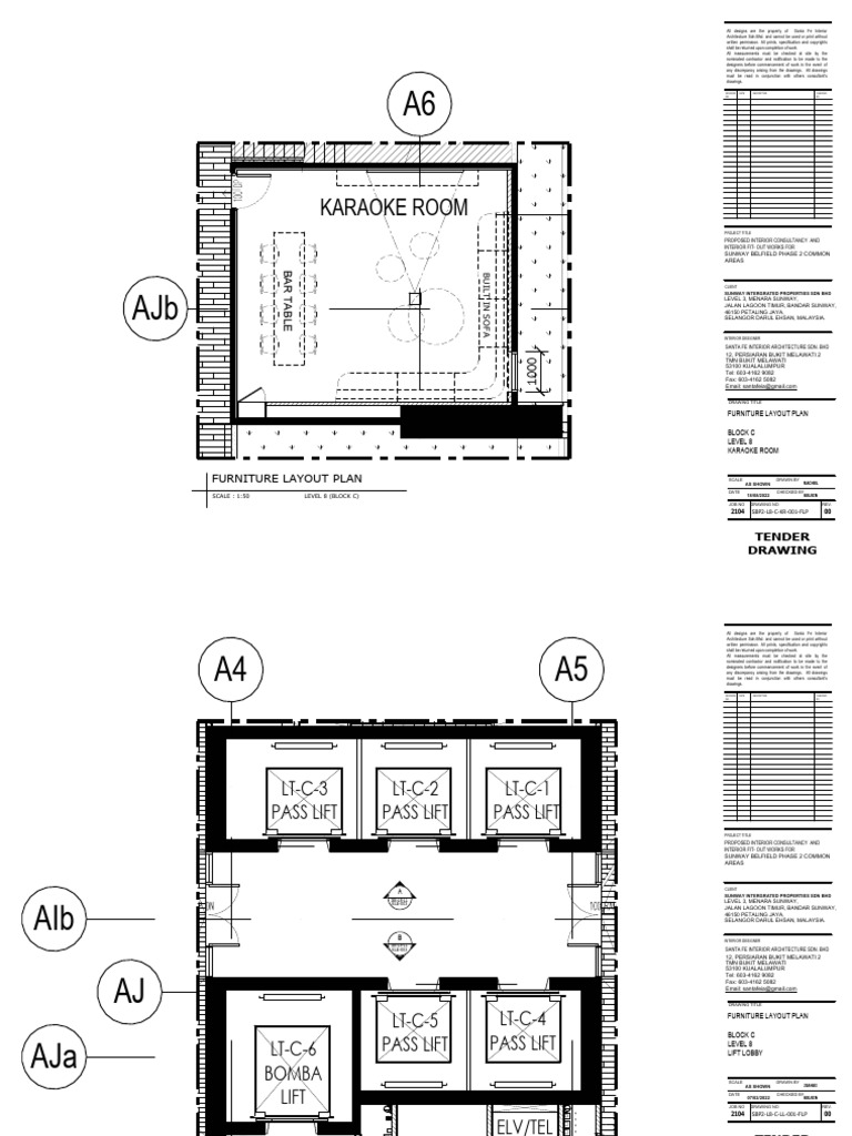 Karaoke Room: Furniture Layout Plan | PDF | Interior Design